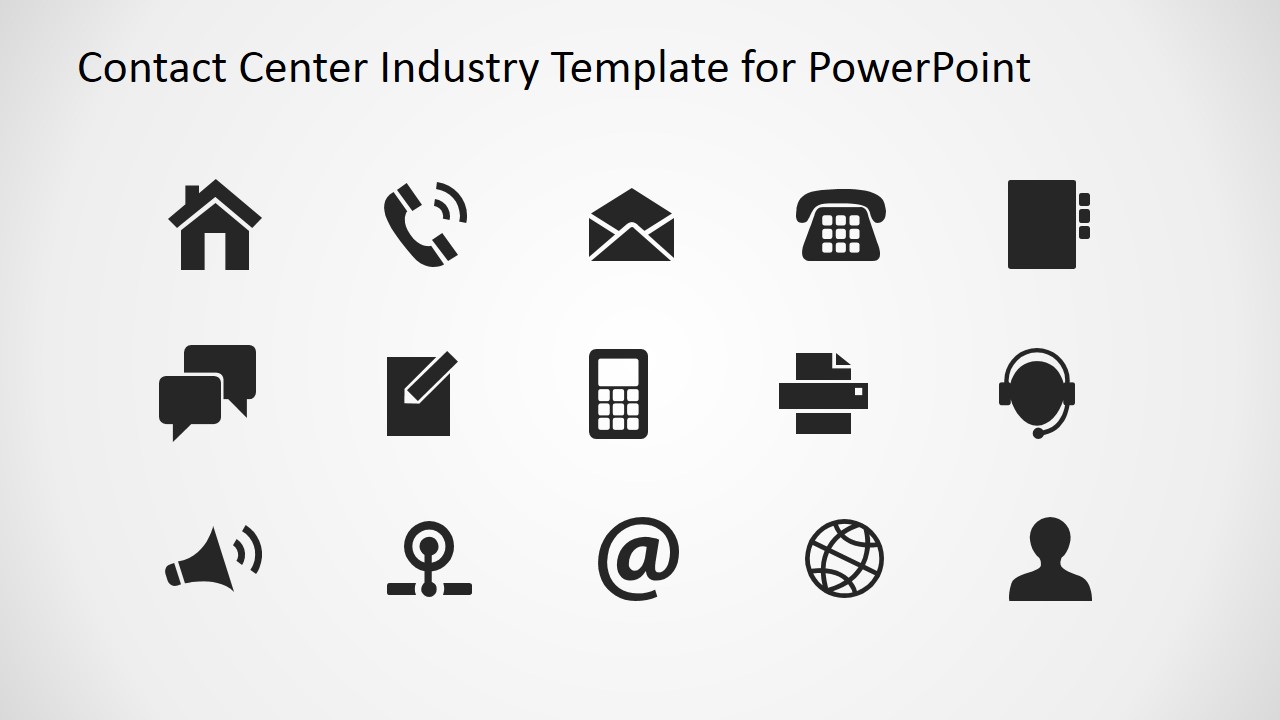 Contact Center Industry PowerPoint Template - SlideModel