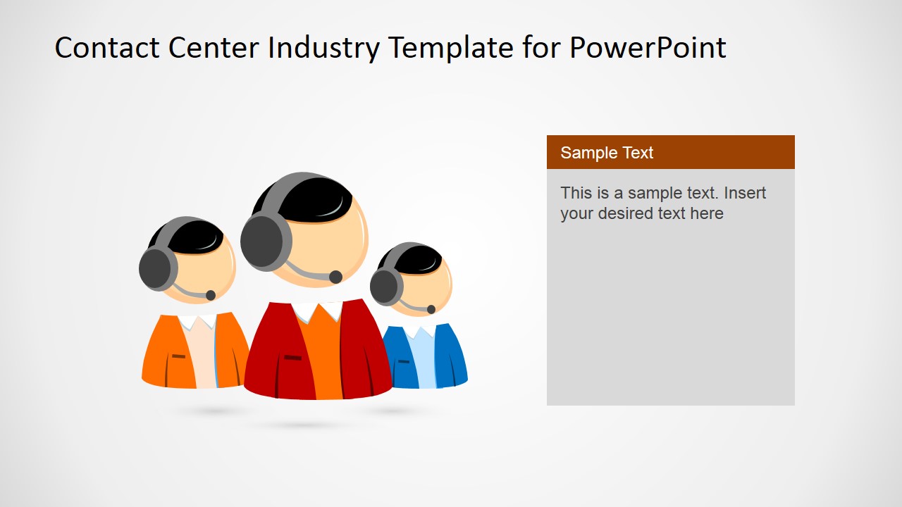 Contact Center Industry PowerPoint Template - SlideModel