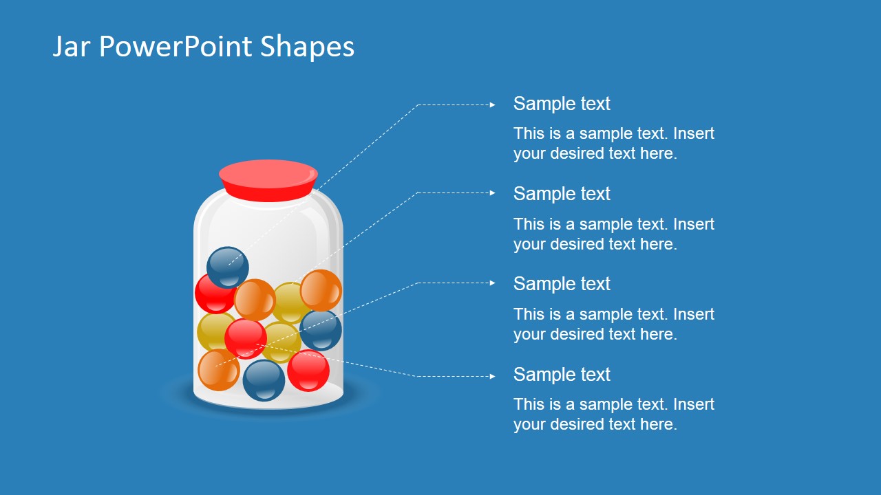 Colorful Balls in a Jar PowerPoint Shape - SlideModel