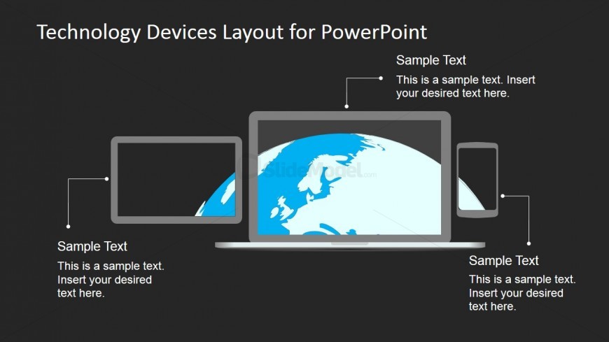 Technology Display Picture for PowerPoint - Dark Background - SlideModel