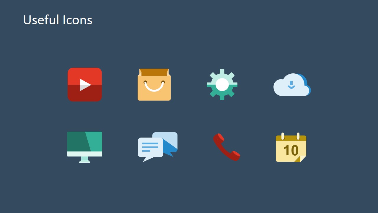 Flat Sticky Notes with Icons for PowerPoint - SlideModel Flat Sticky Notes with Icons for PowerPoint - SlideModel