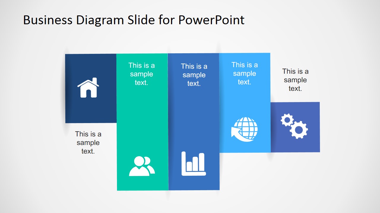 Vertical Panels PowerPoint Diagram - SlideModel