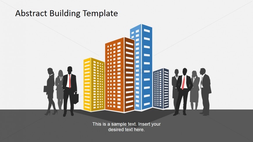 PowerPoint Clipart Executives Buildings - SlideModel