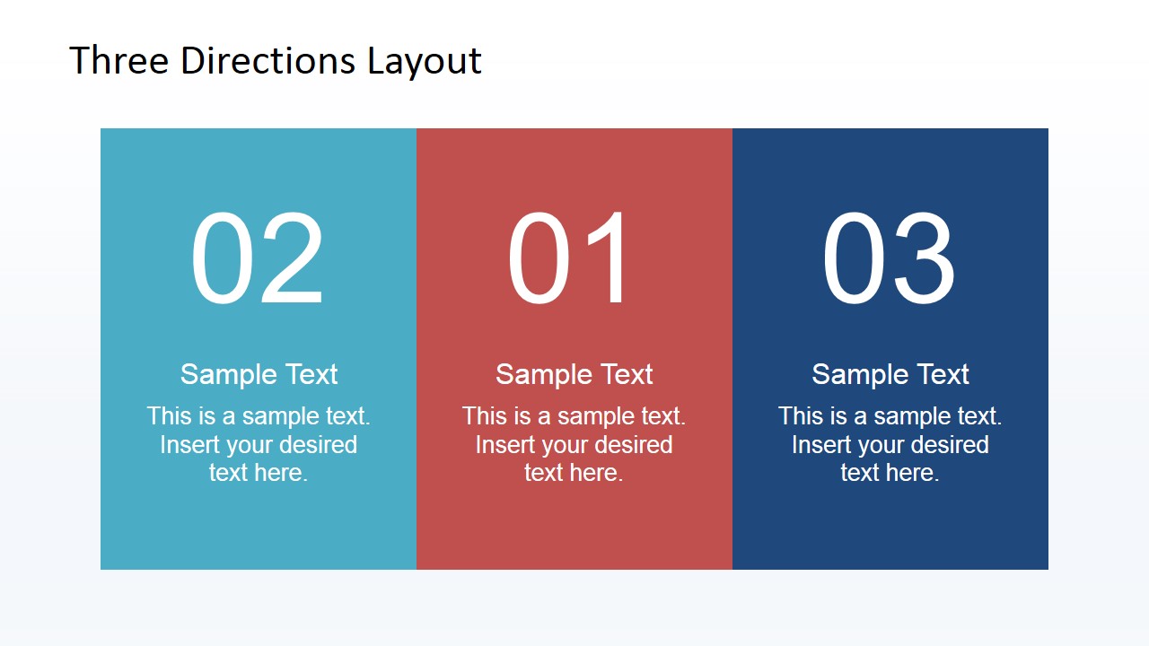 Three Directions PowerPoint Theme - SlideModel