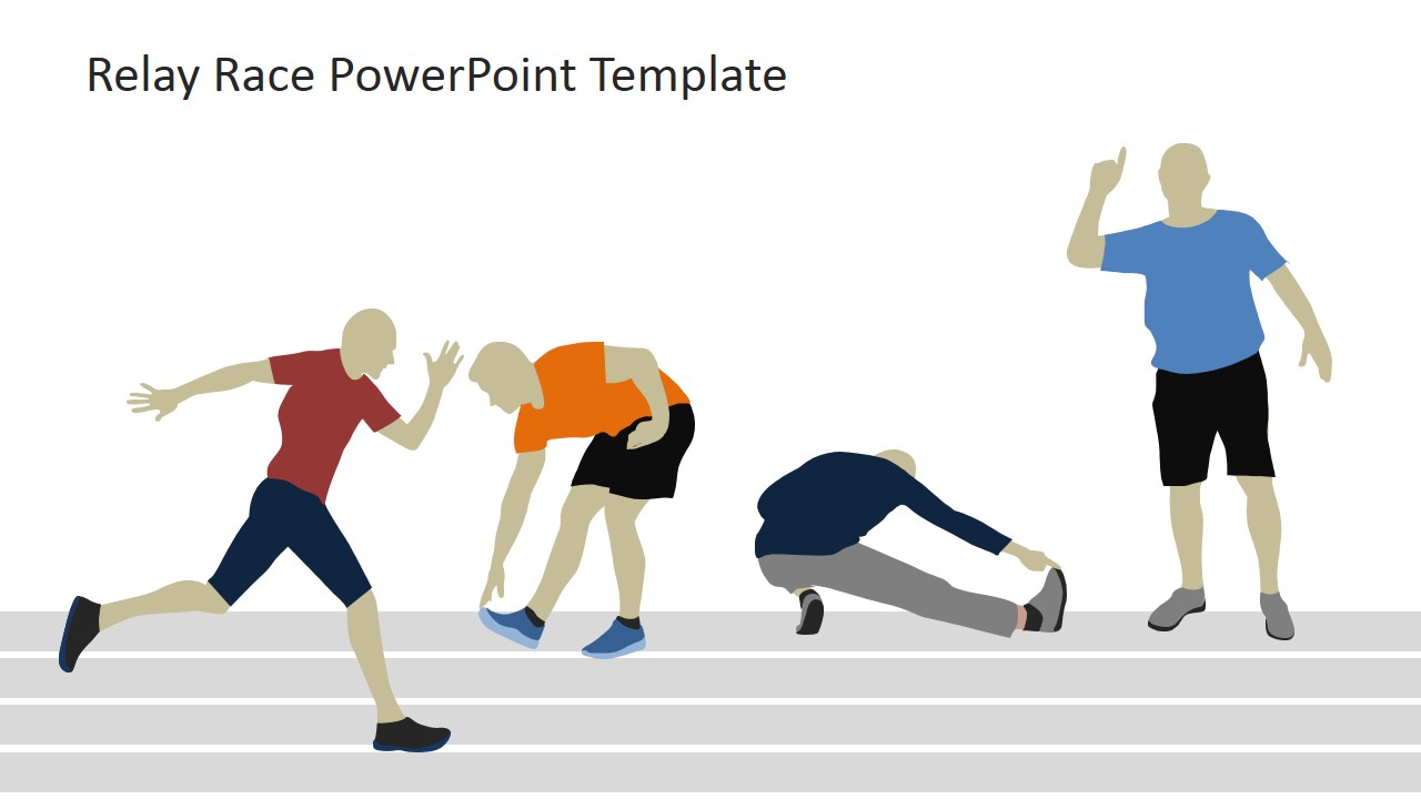 Relay Race PowerPoint Template - SlideModel