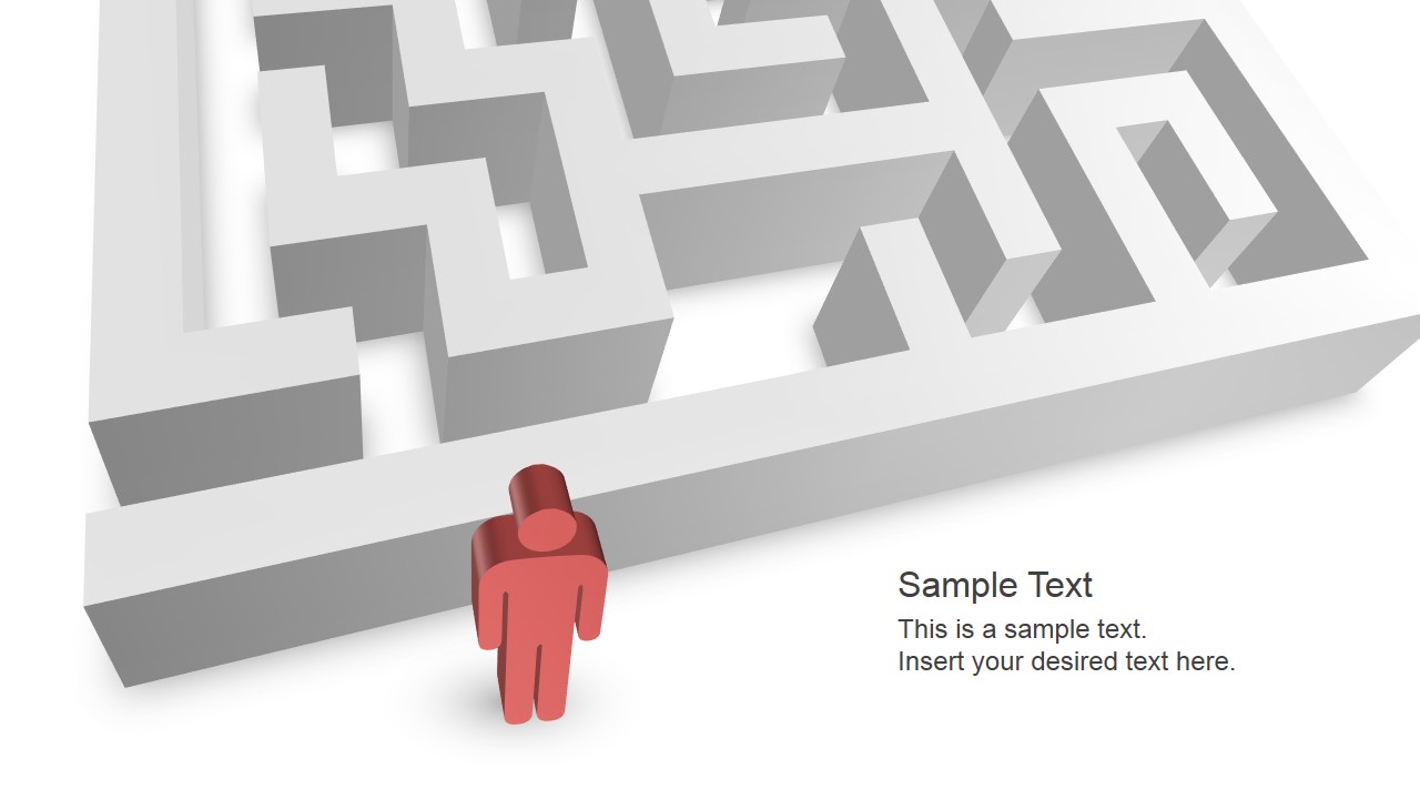 3D Maze Metaphor PowerPoint Template - SlideModel 3D Maze Metaphor PowerPoint Template - SlideModel