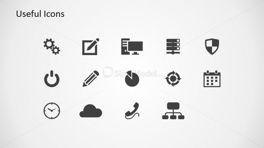 PowerPoint Information Technologies Icons - SlideModel