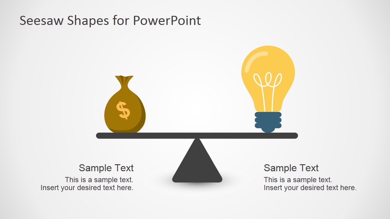 Seesaw Shape Diagrams for PowerPoint - SlideModel