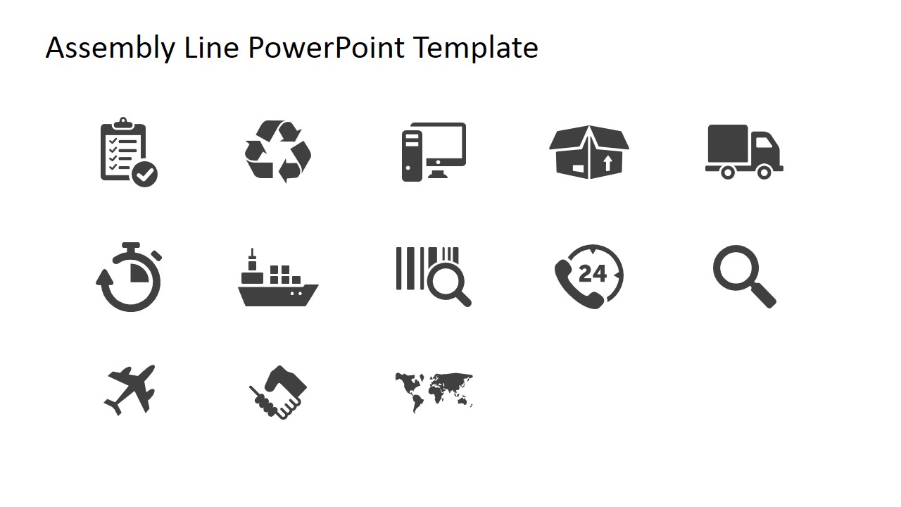 Assembly Line PowerPoint Shapes - SlideModel Assembly Line PowerPoint Shapes - SlideModel