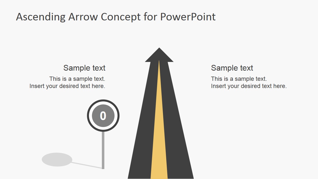 Ascending Road Arrow Concept for PowerPoint - SlideModel