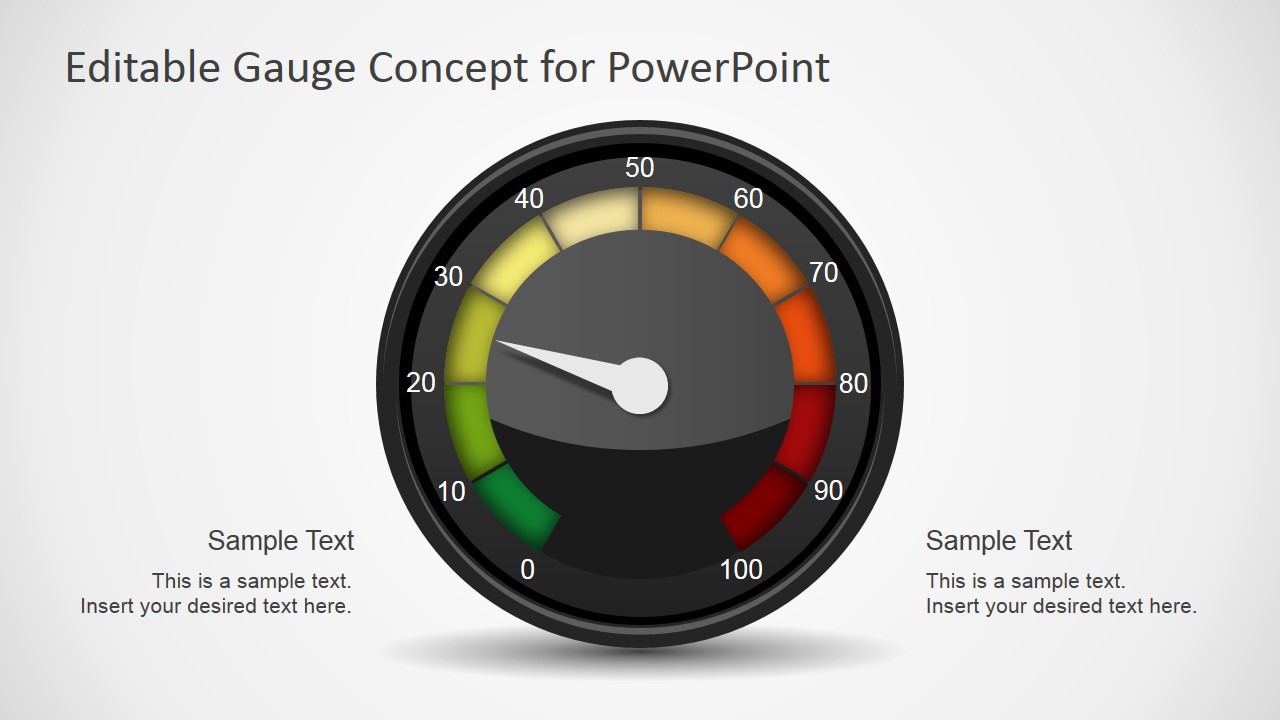 Editable Gauge Concept for PowerPoint - SlideModel