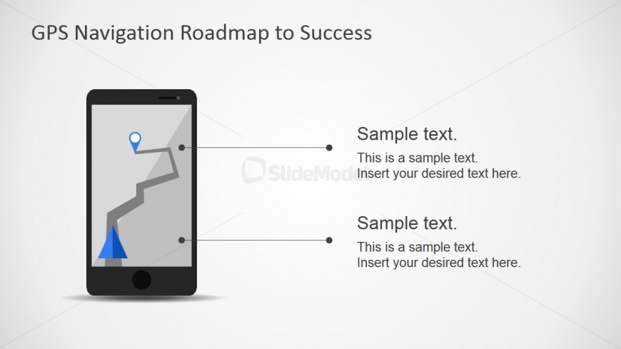 Mobile GPS Illustration Concept Graphic - SlideModel