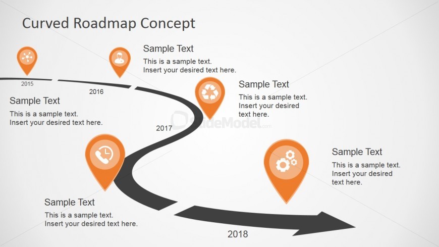 6964-01-curved-roadmap-concept-4 - SlideModel
