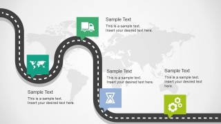 Curved Road Map Concept for PowerPoint - SlideModel