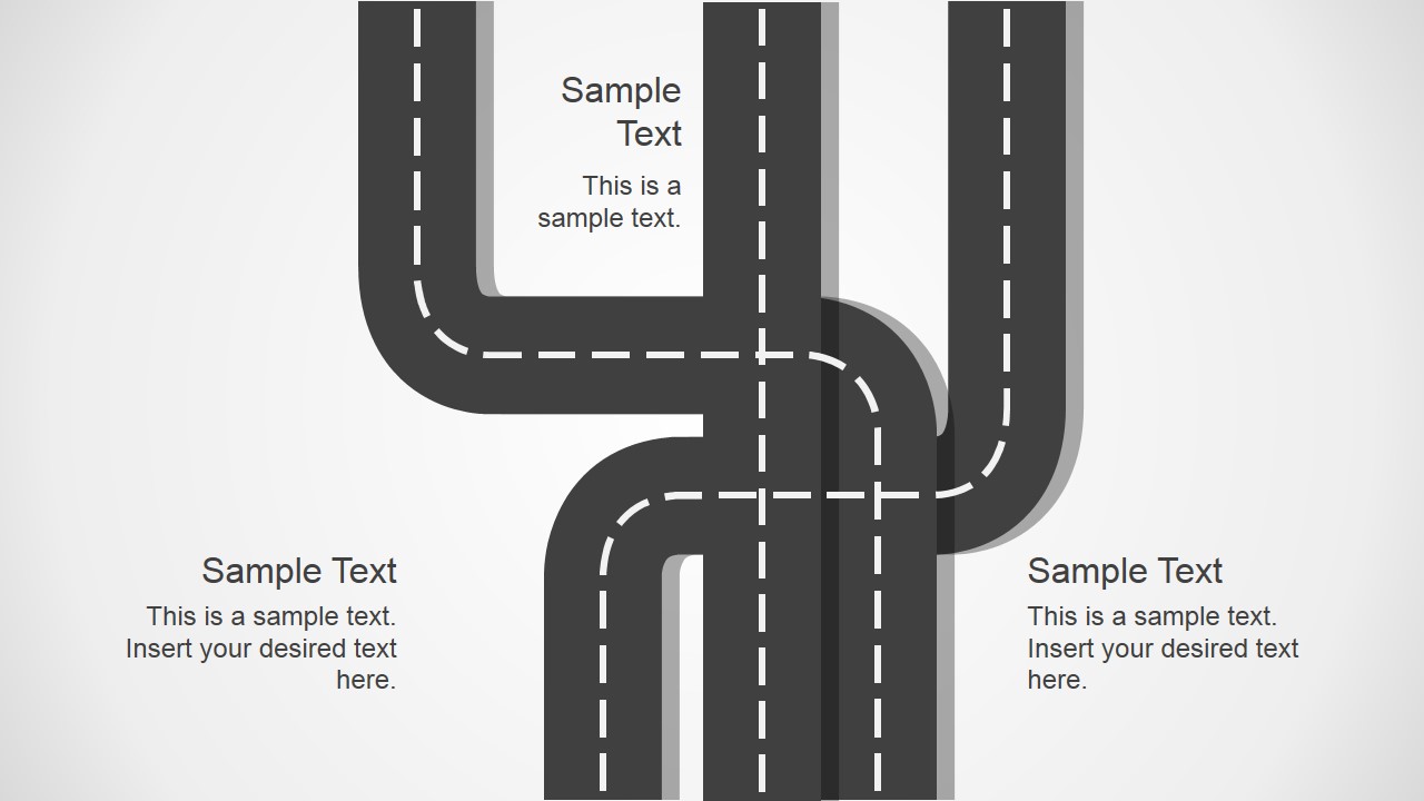 Road Loops PowerPoint Template - SlideModel