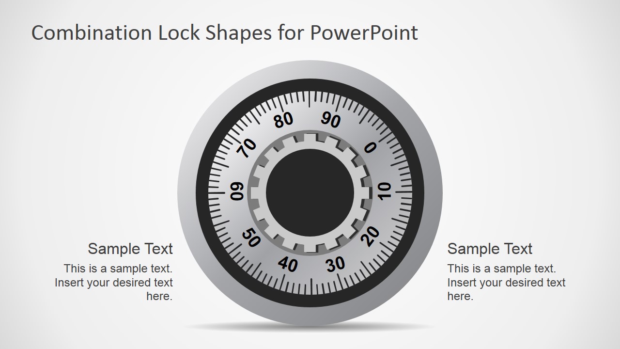 Combination Lock Shapes for PowerPoint - SlideModel