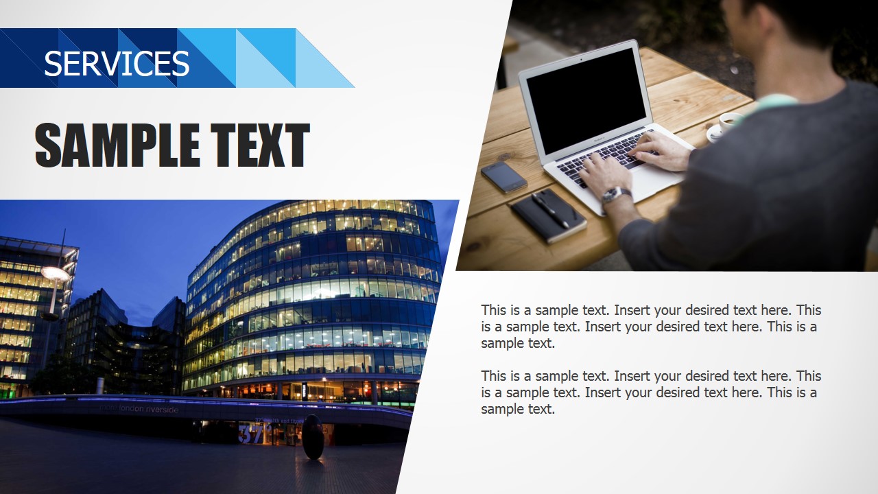 Blue Business PowerPoint Template - SlideModel