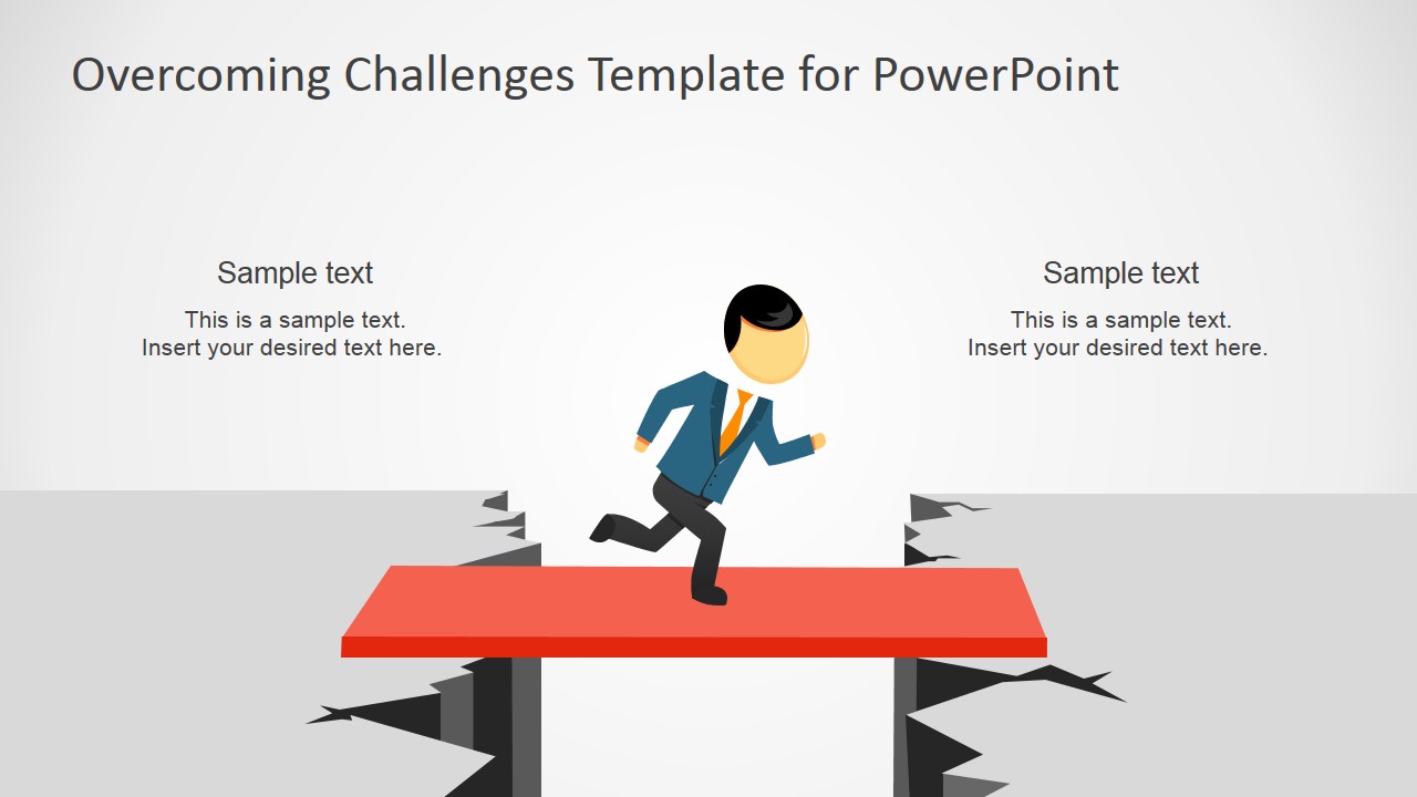 Overcoming Challenges PowerPoint Template SlideModel