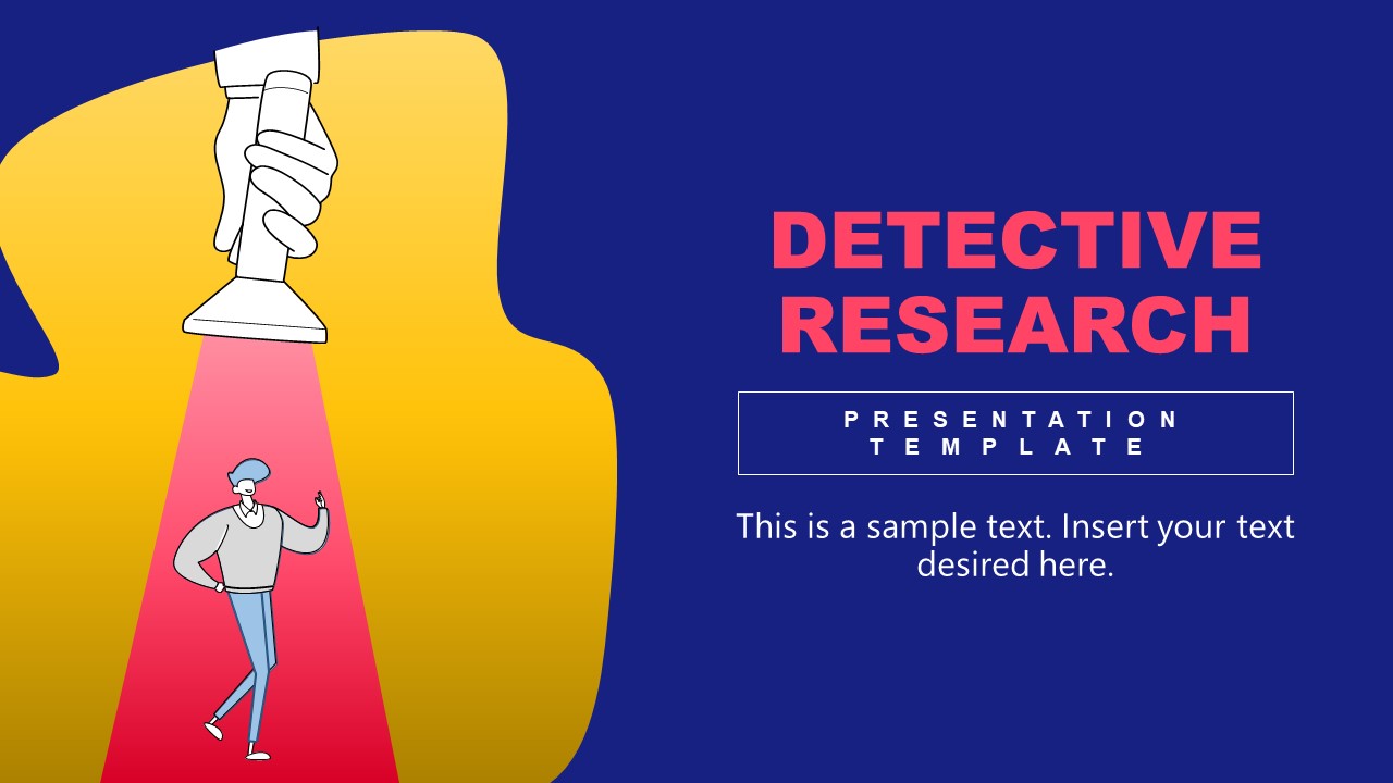 Detective Research PowerPoint Template - SlideModel