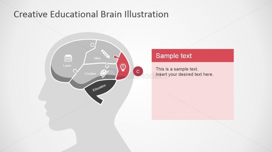 Lightbulb in Brain Slide for PowerPoint - SlideModel