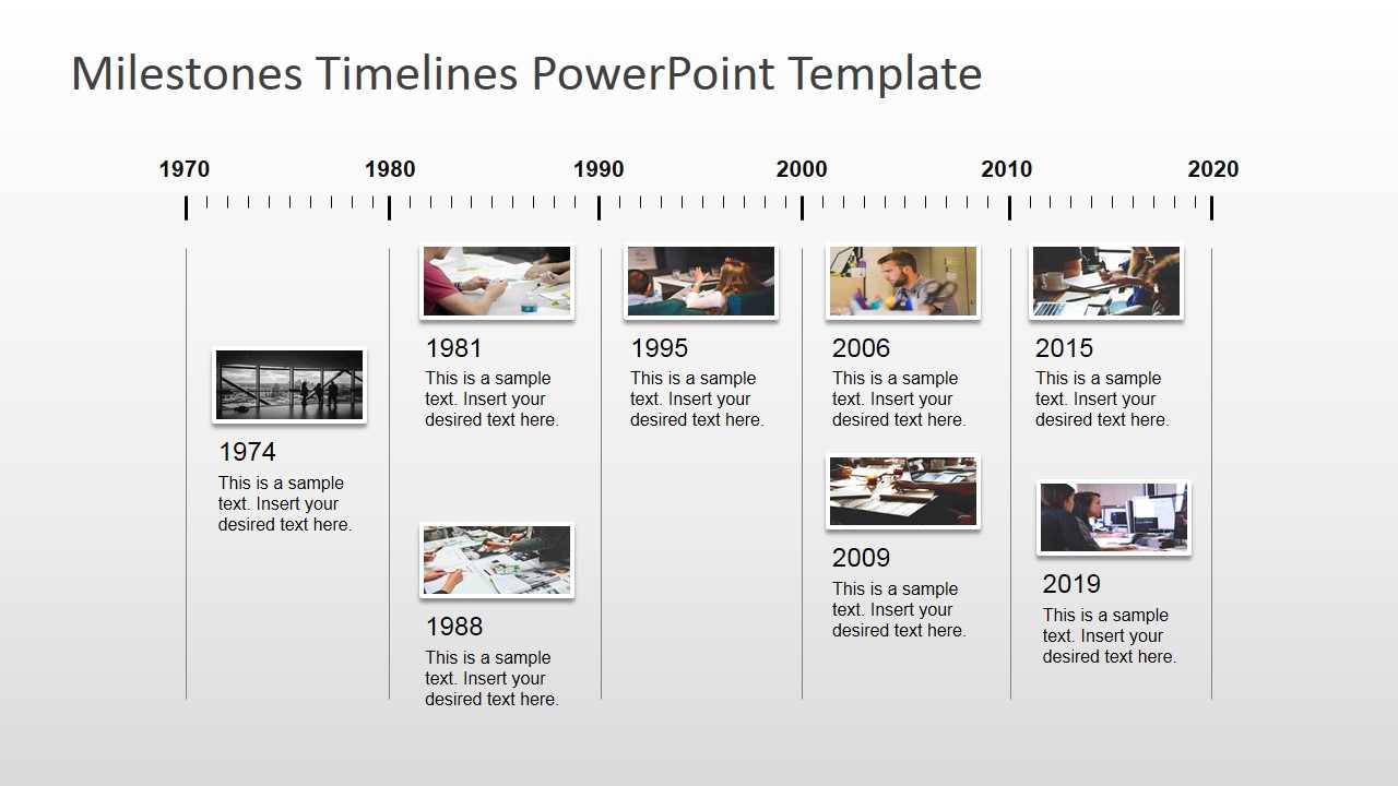 Milestones Timeline PowerPoint Template - SlideModel
