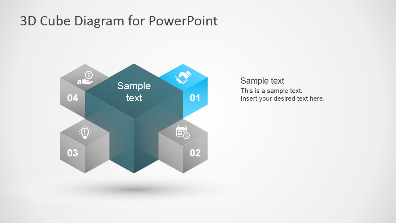 3D Cube Diagram Template for PowerPoint - SlideModel
