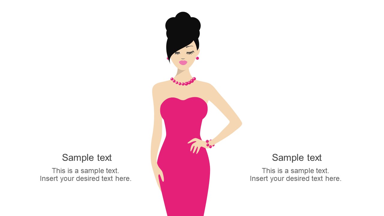 Fashion Model PowerPoint Shapes - SlideModel