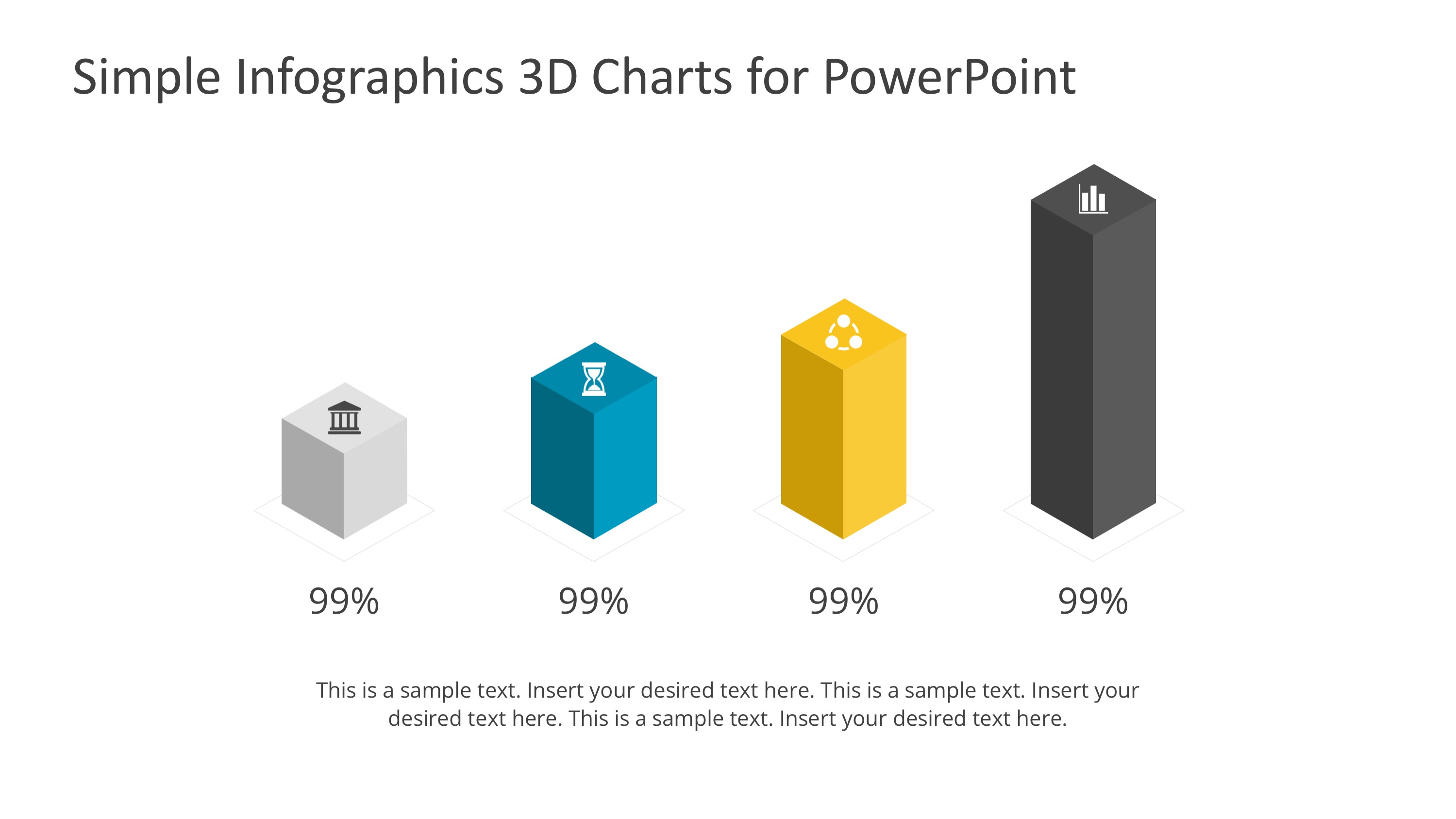 Simple Infographics 3D Charts for PowerPoint - SlideModel