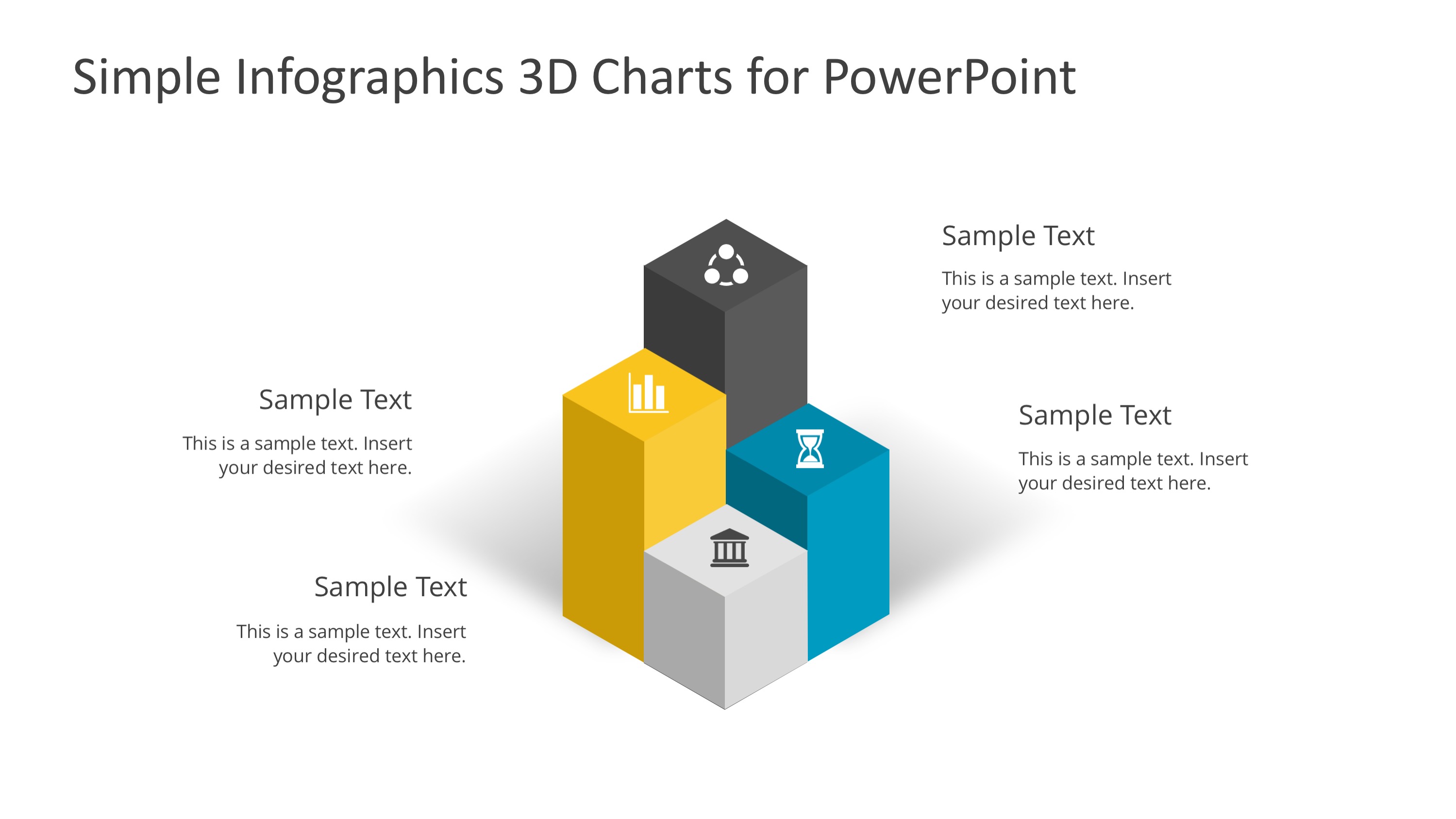 Simple Infographics 3D Charts for PowerPoint - SlideModel