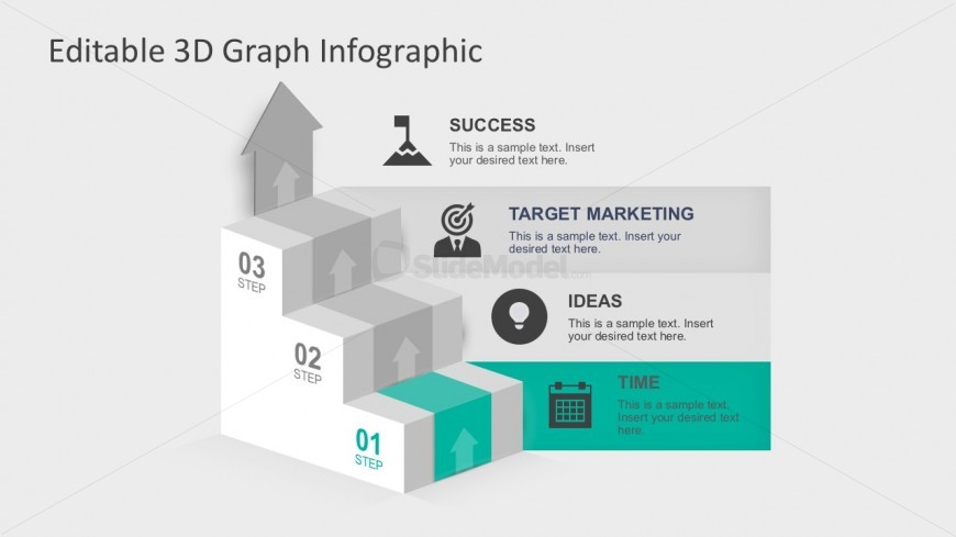 3D Staircase Process Graphics for PowerPoint - SlideModel