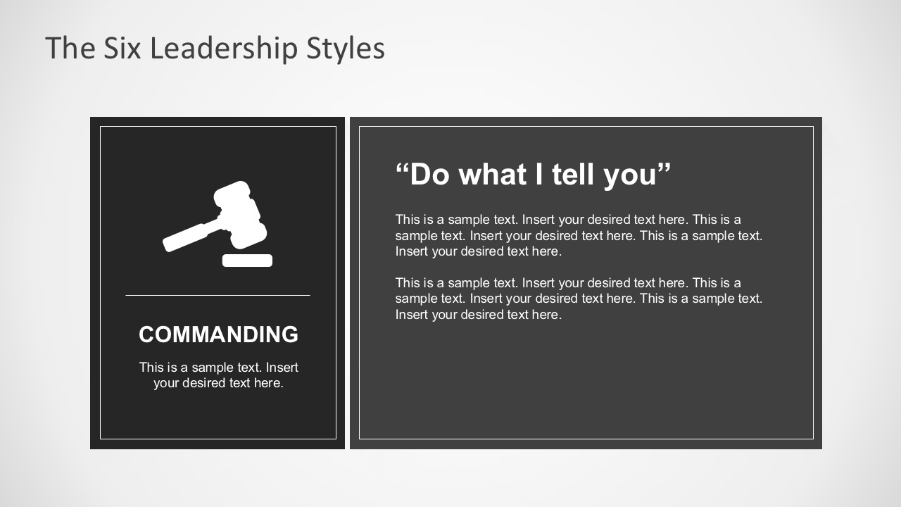 Six Leadership Styles for PowerPoint
