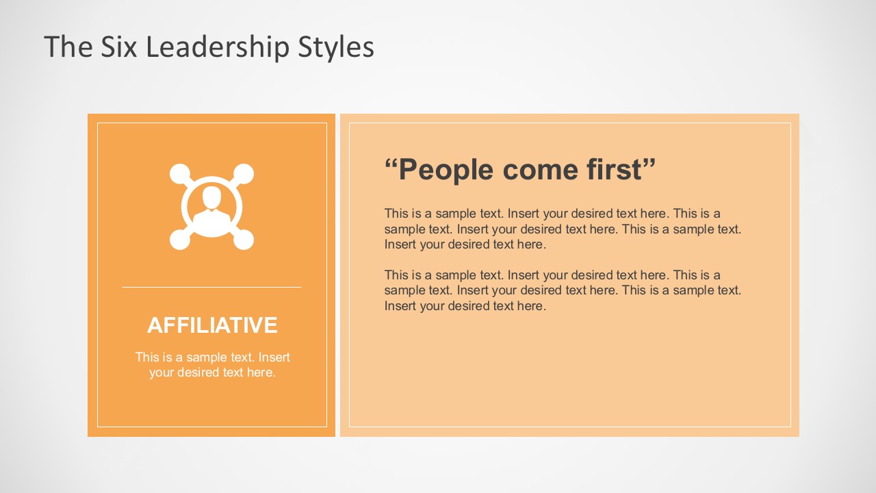 Six Leadership Styles for PowerPoint