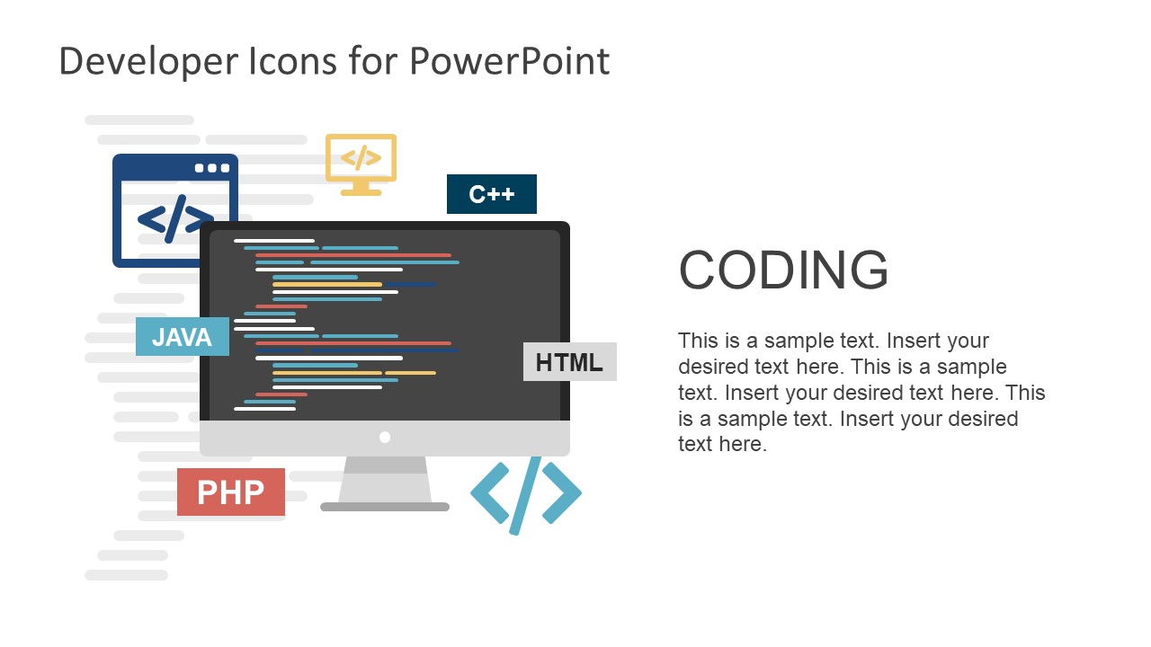 Developers Icons PowerPoint Template - SlideModel