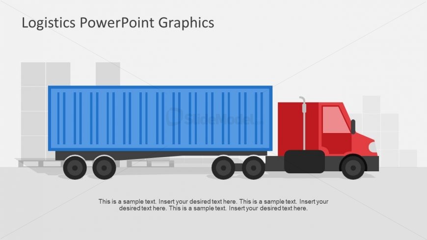 Cargo Truck in Warehouse Logistics PowerPoint - SlideModel