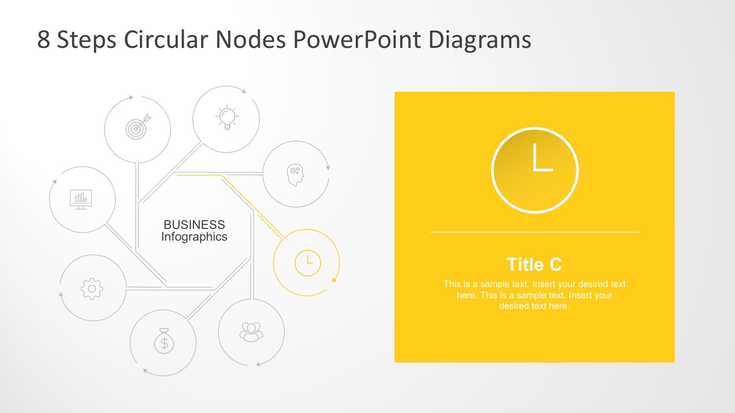 8 Steps Circular Nodes PowerPoint Diagram 8 Steps Circular Nodes PowerPoint Diagram