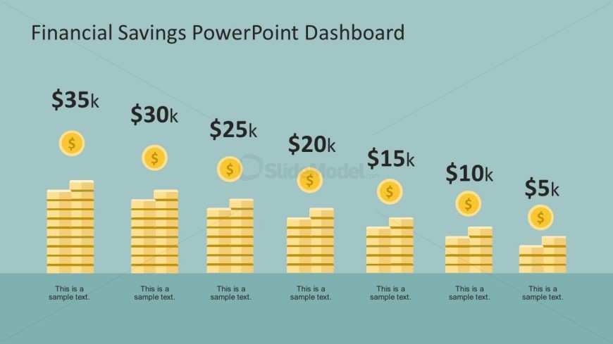 Savings Dashboard Graphics for PowerPoint - SlideModel