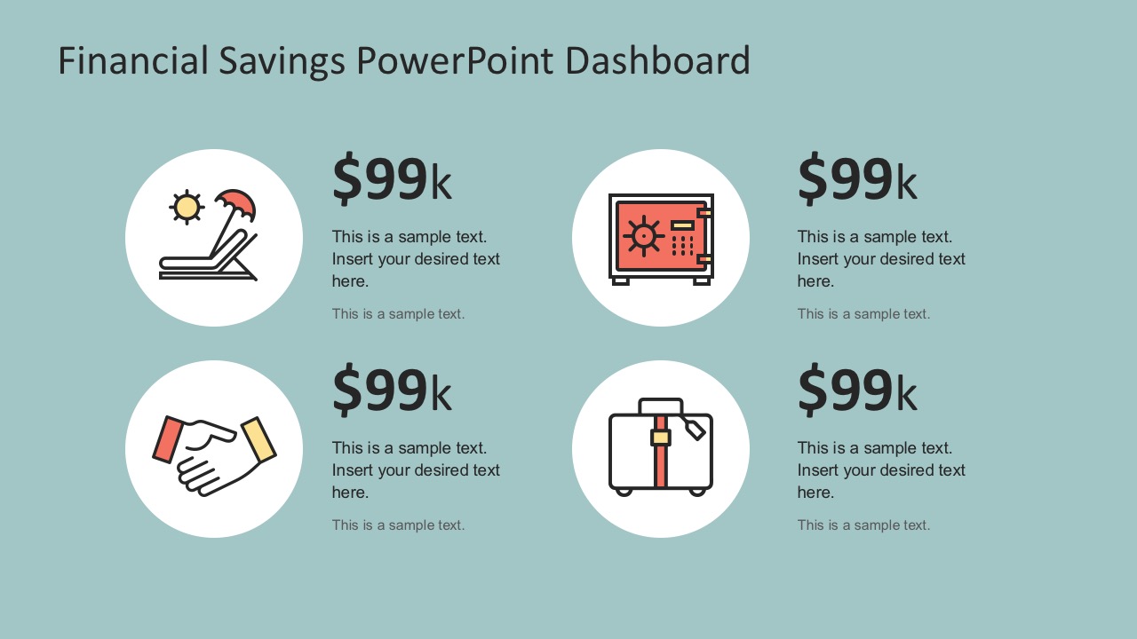 Financial Savings PowerPoint Infographics - SlideModel