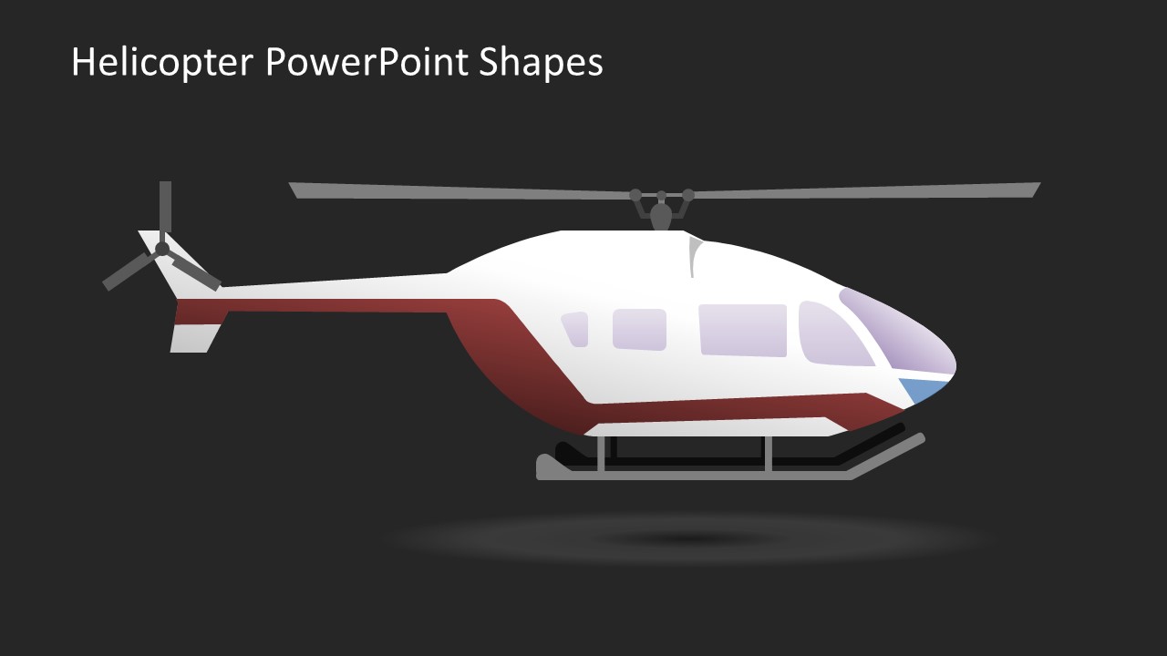 Helicopter PowerPoint Shapes - SlideModel