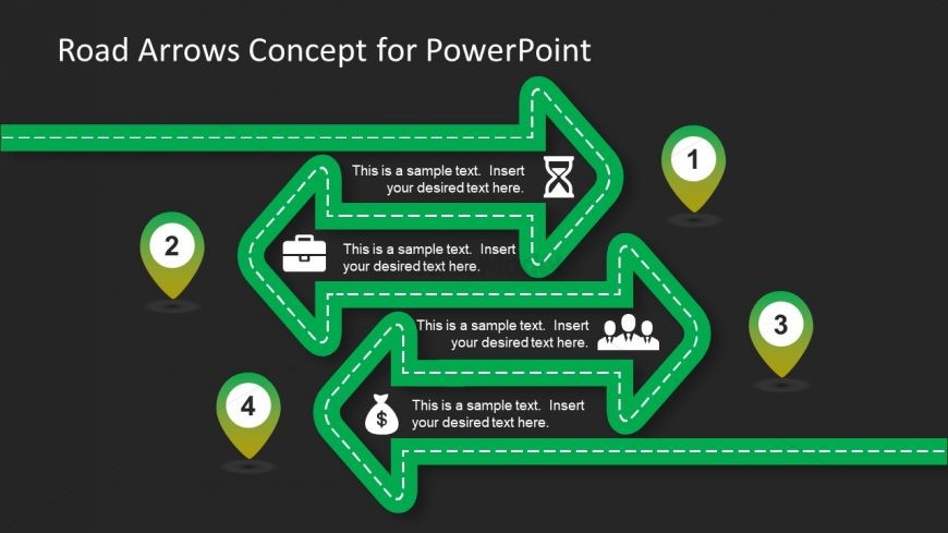 Infographic Template for Road Shape - SlideModel