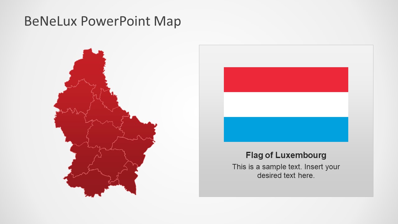 Benelux Political Region PowerPoint Map - SlideModel