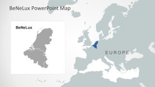 Benelux Political Region PowerPoint Map - SlideModel
