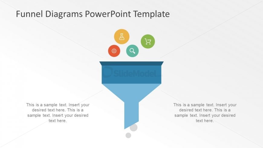 Icons Infographic Slide of Funnel Shape - SlideModel