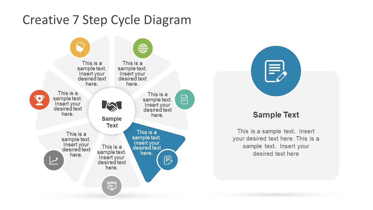 Creative 7 Step Cycle Diagram - SlideModel