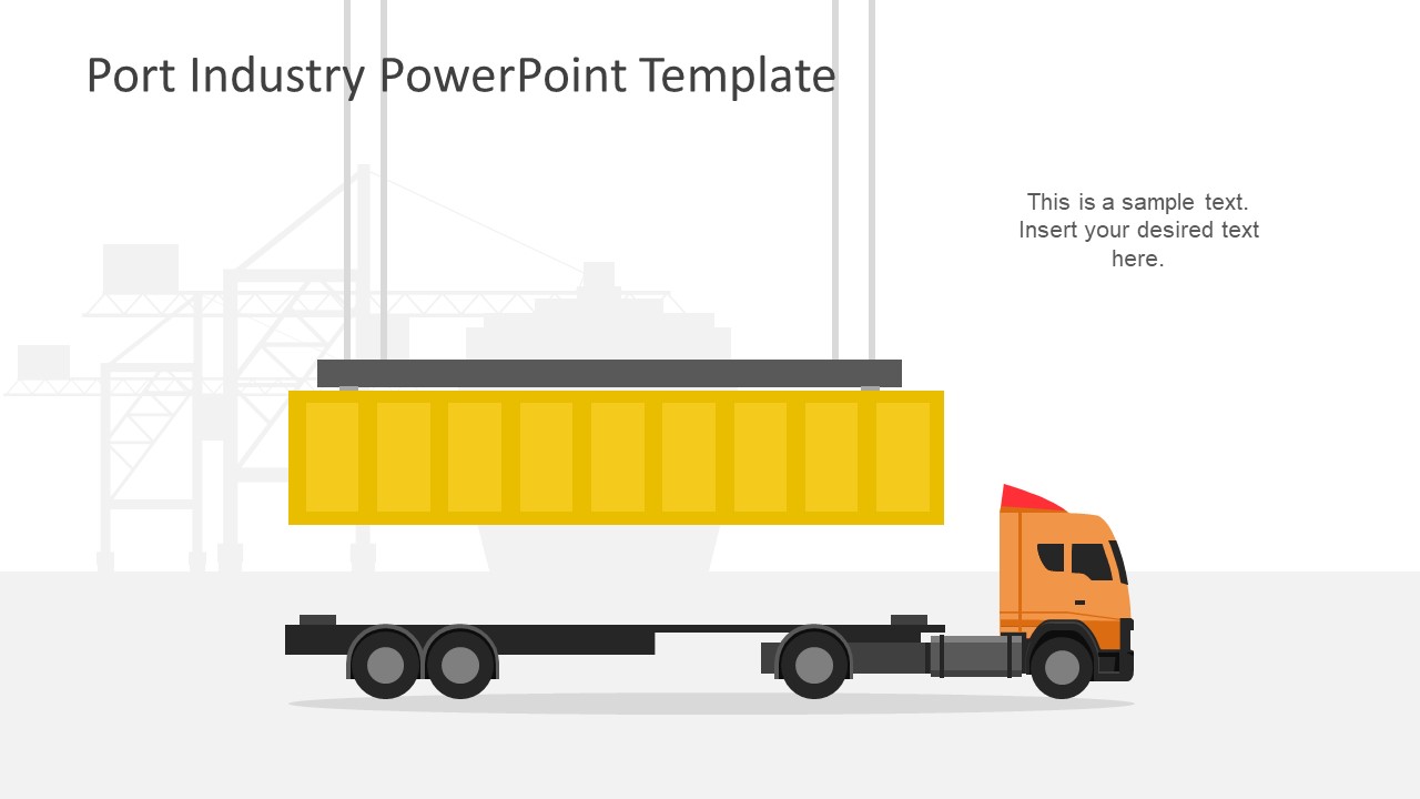 Port Industry PowerPoint Template - SlideModel