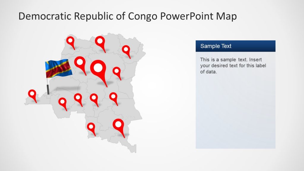 Editable Location Map PowerPoint Congo - SlideModel