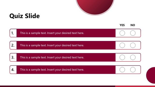 Quiz Slide Training Program Presentation Template - SlideModel