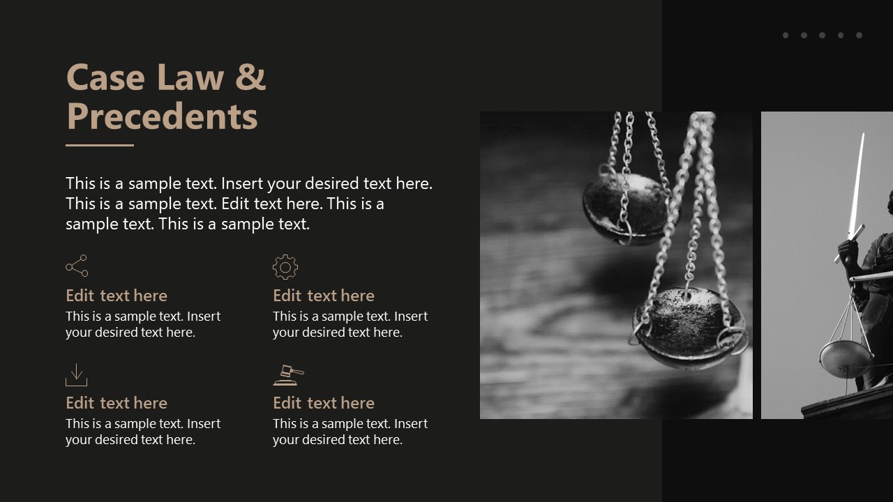 Simple Law Case PowerPoint Template