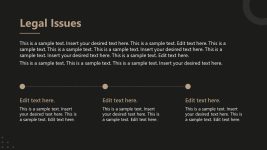 Legal Issues Slide for Law Case Presentation - SlideModel