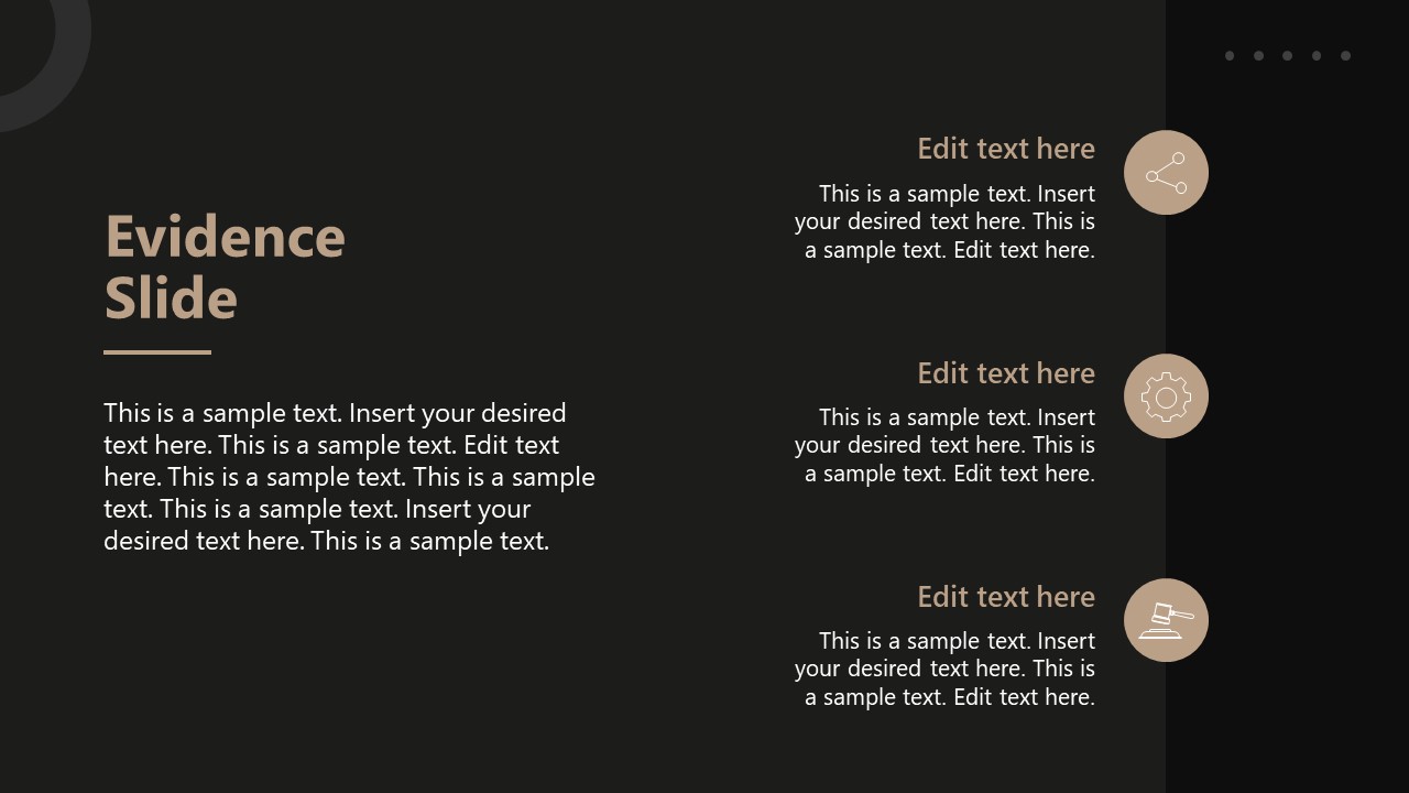 Simple Law Case PowerPoint Template