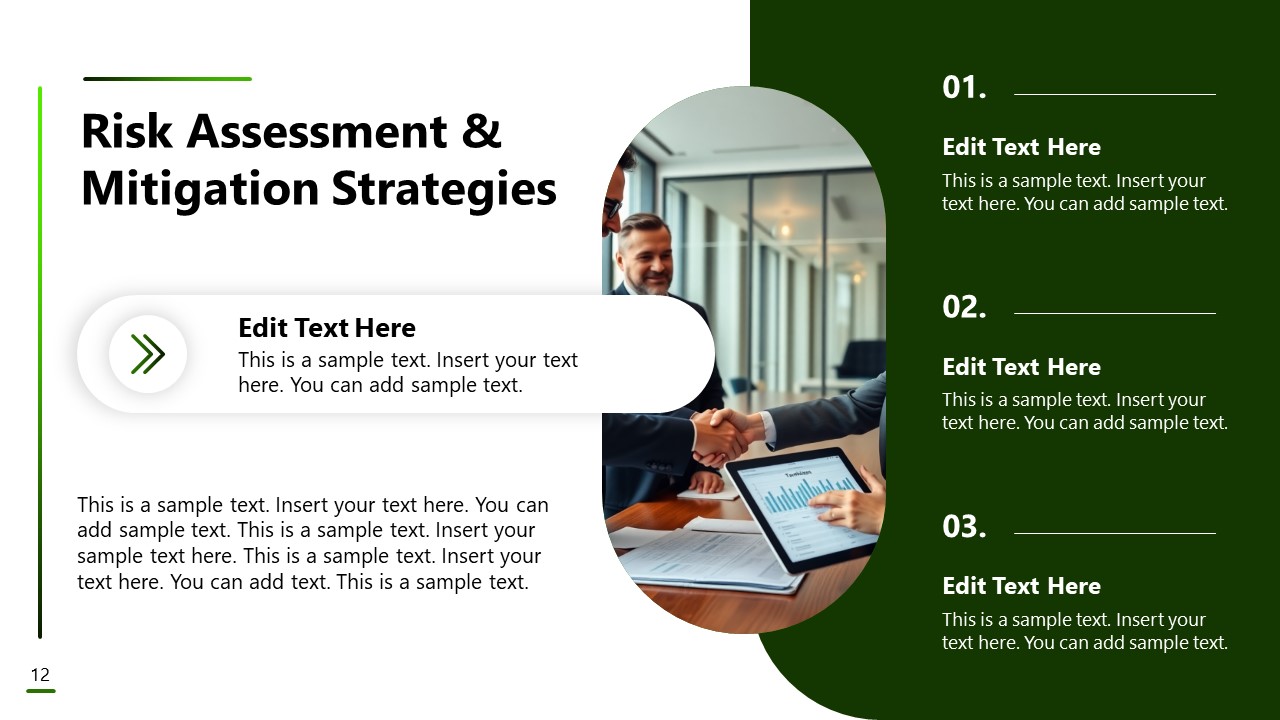 Risk Assessment & Mitigation Strategies PowerPoint Slide - SlideModel